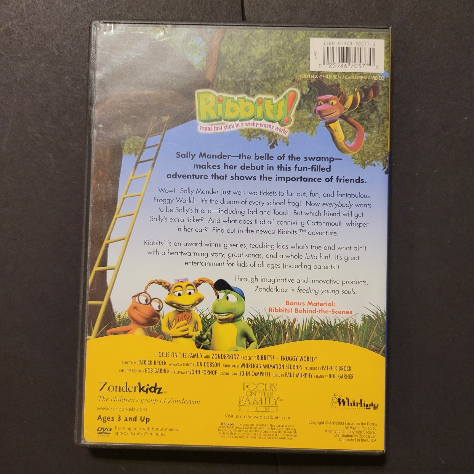 Focus on The Family Ribbits DVD Froggy World Where All Your Dreams Come ...