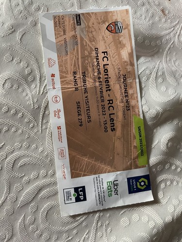 Ticket Lorient Vs Lens 21/22 | eBay
