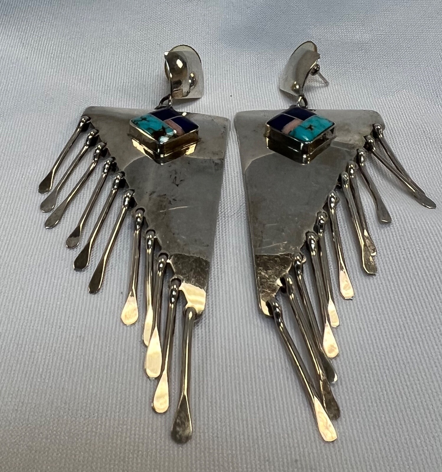 Rare Julian Arviso Sterling Silver Multi-Stone Inlay … - Gem