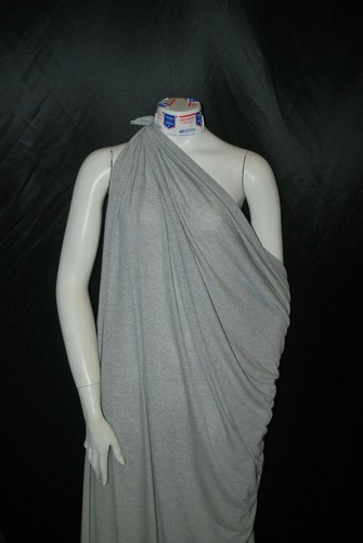 Wool rayon Knit Jersey Fabric Ecofriendly 7 oz drapey Heather gray by ...