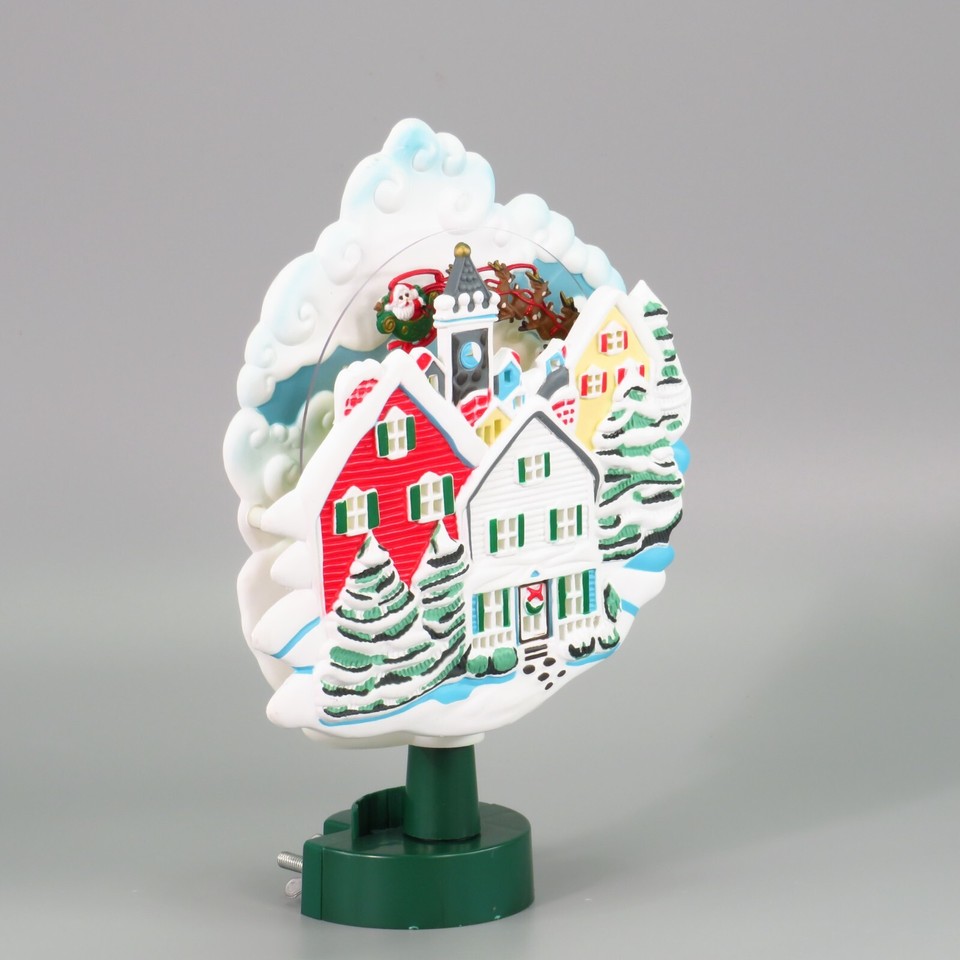 Vintage Bradford Motion Tree Top Topper Christmas Santa Reindeer Light ...