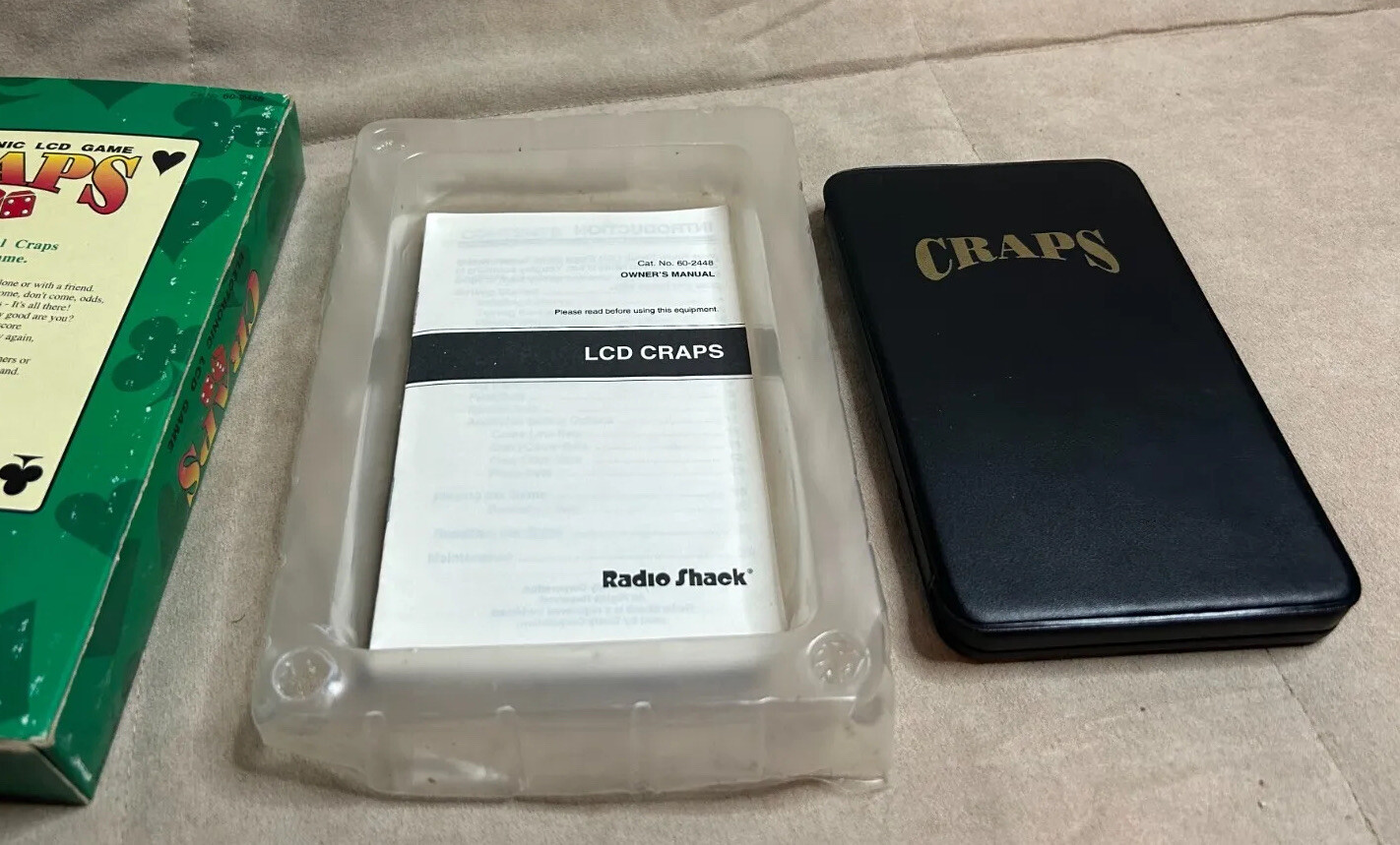 Vintage Craps Electronic LCD Hand Held Game Radio Shack | eBay