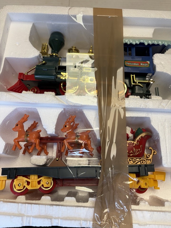 North Pole Christmas Express Train Set Complete In Box | eBay
