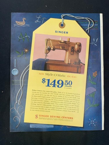 Magazine Ad* - 1961 - Singer Sewing Machines | eBay