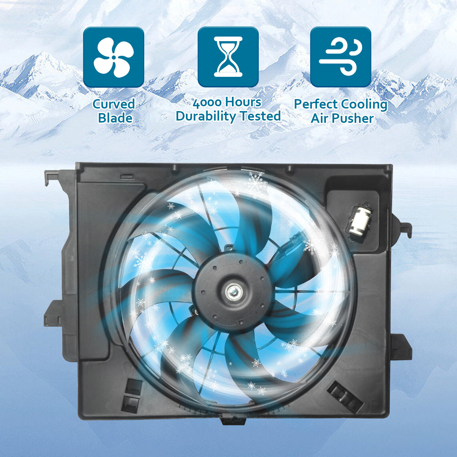 2012-2013 Hyundai Accent Veloster Radiator Cooling Fan Assembly ...