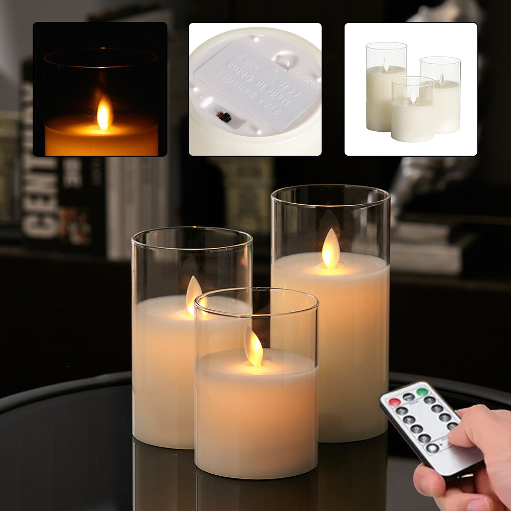 Remote Control Led Candle Set