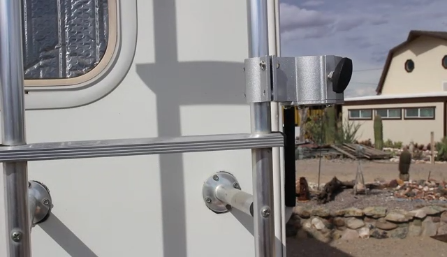 EEZ RV Ladder Bracket, 10ft Pole and Starlink Gen 3 Kit fit 1.0'' or 1. ...