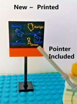 LEGO Minifigure Astrology Teacher Board Space Star Chart Gemini Taurus ...