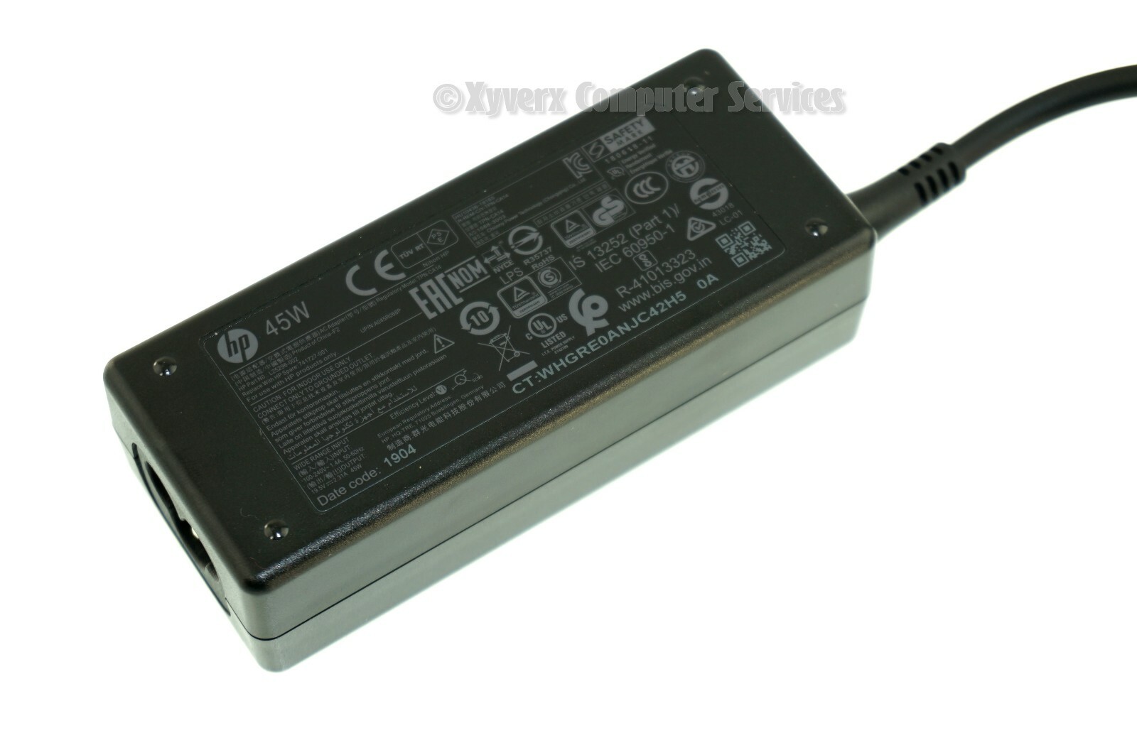 Genuine HP Tpn-aa05 AC Adapter W Cable 45w for sale online | eBay