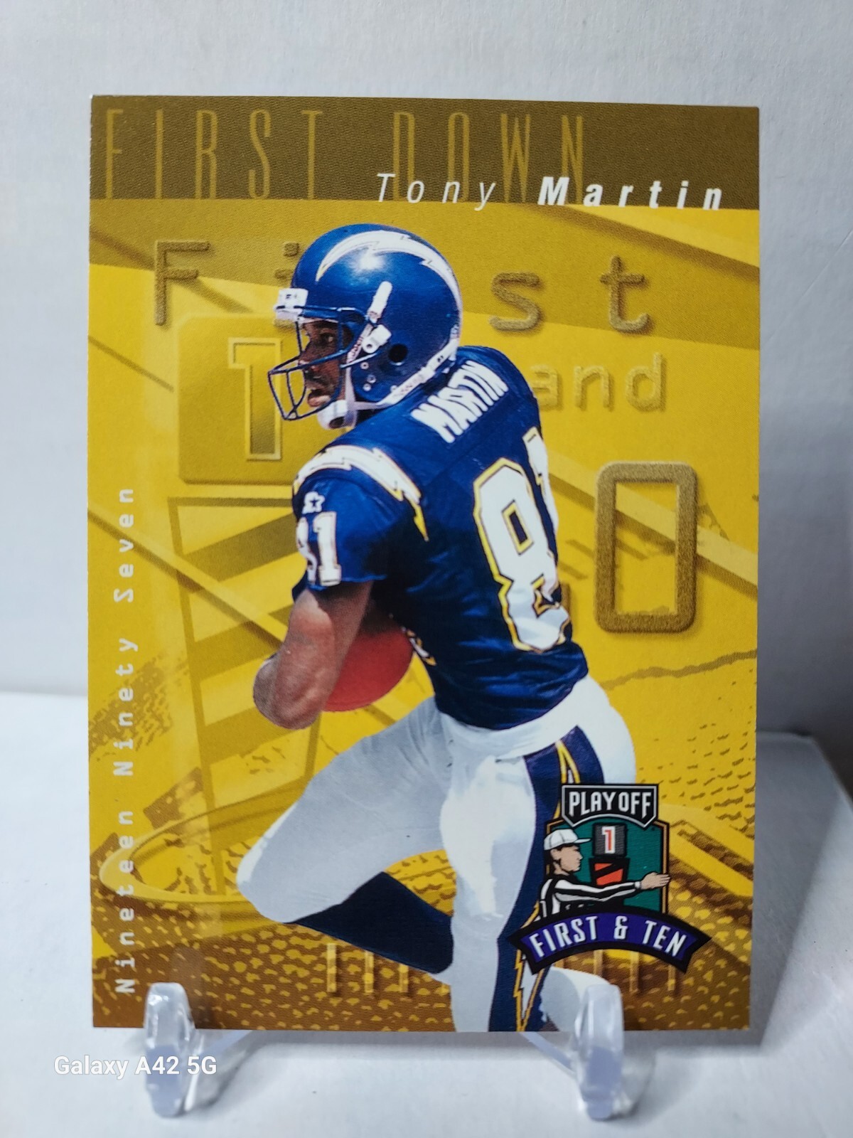 1997 Playoff First and Ten Football #192 Tony Martin San Diego Chargers ...