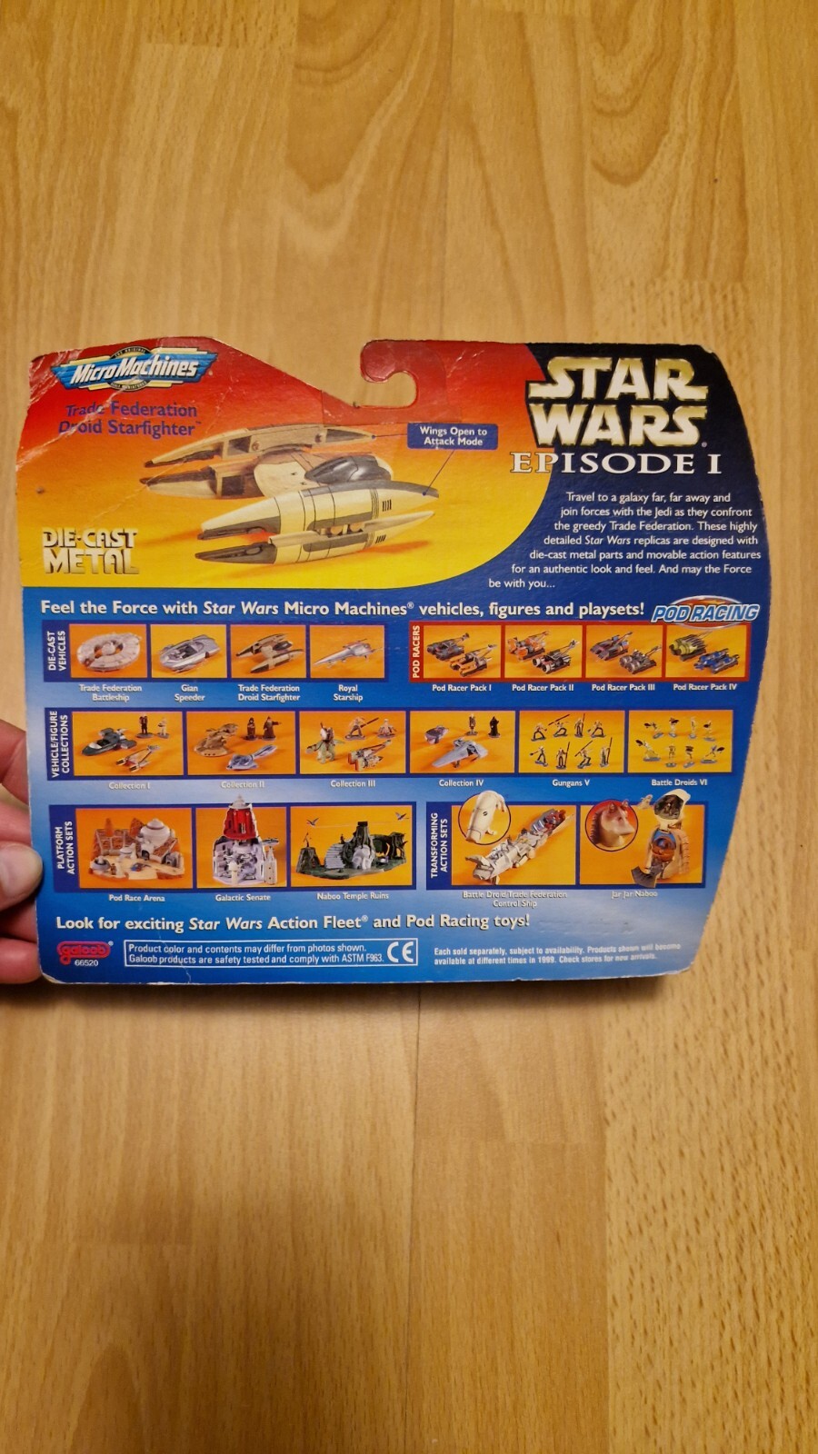 Star Wars Micro Machines Episode I Trade Federation Droid Fighter ...