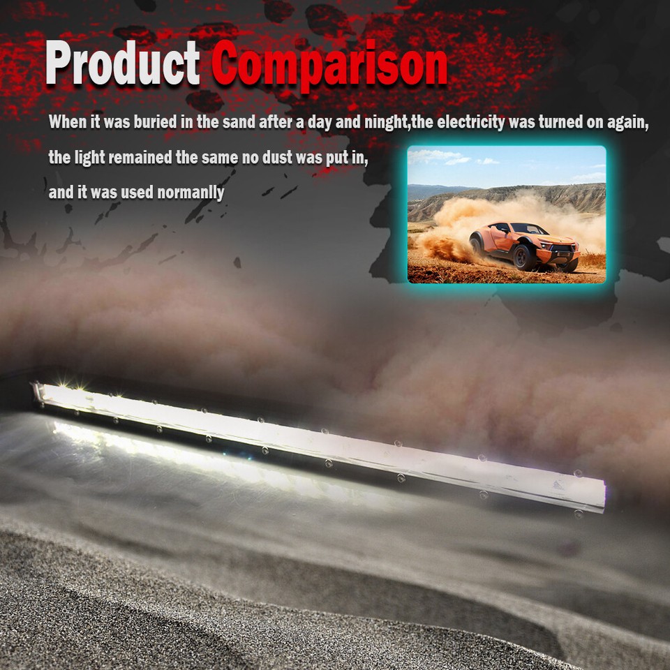 Ultra Slim 38"INCH 840W LED Work LIGHT BAR Spot Offroad Truck SUV ATV ...