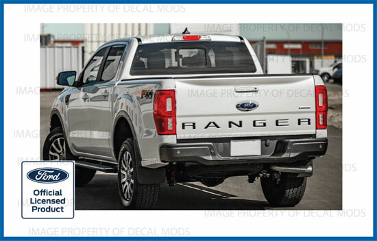 2019 Ford RANGER Tailgate Inserts Decals Letters Indent Stickers ...