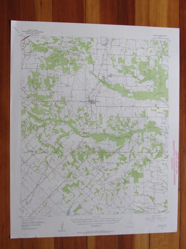Quinlan Texas 1957 Original Vintage USGS Topo Map | eBay