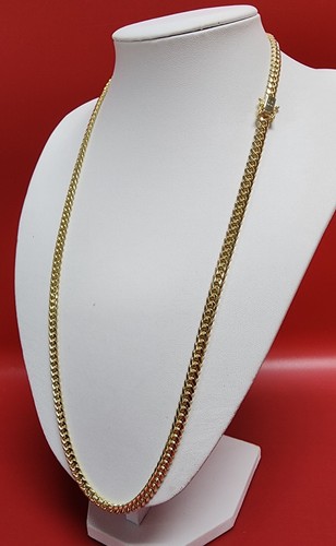 New 14K 5.8mm 26"Yellow Gold Miami Cuban Link Chain box lock 72.8g | eBay