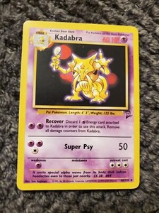 Kadabra 1995 Pokemon Card With Symbol | eBay