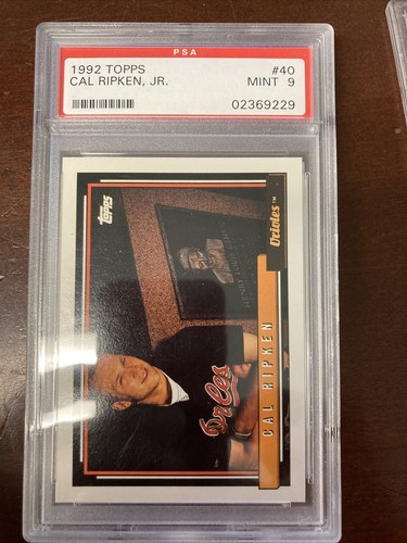 1992 Topps Gold Cal Ripken Jr. #40 PSA 9 MINT Gehrig Nice Centering | eBay
