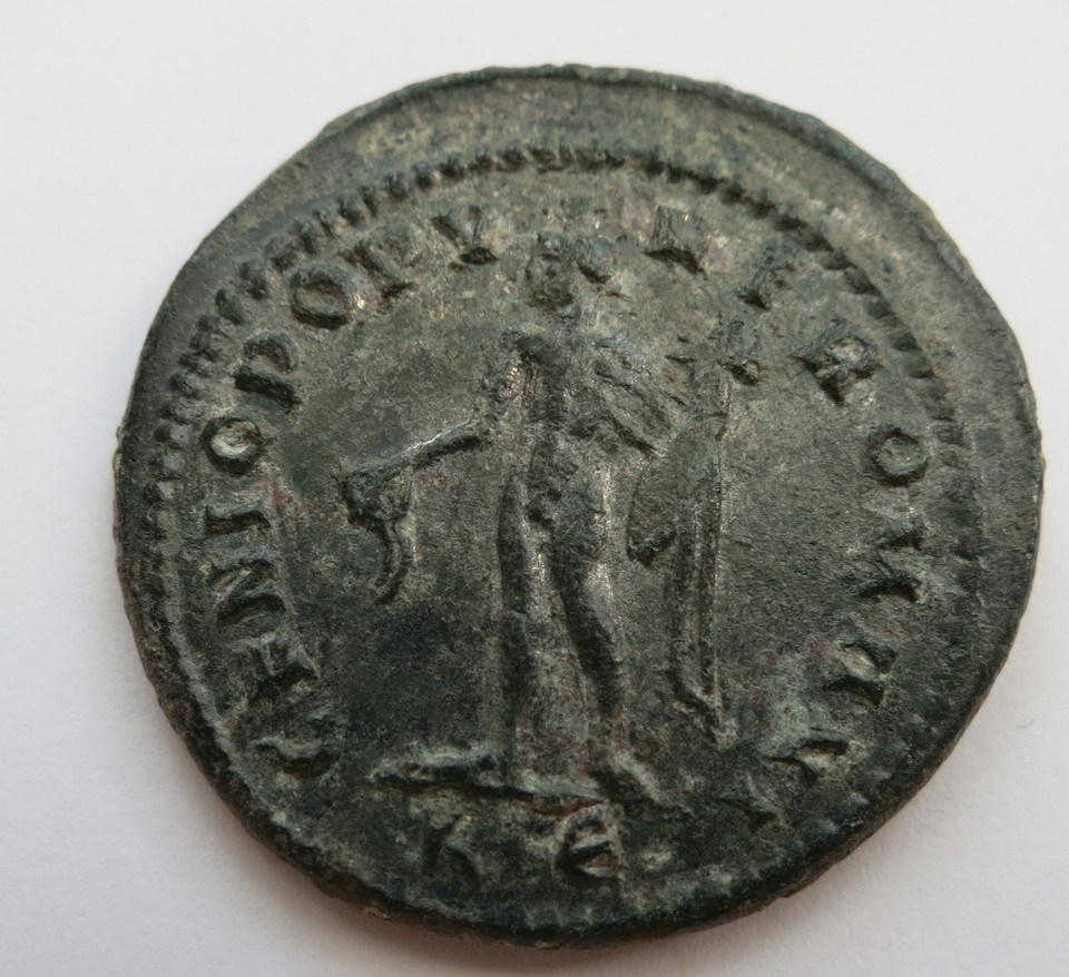 ROME Ancient Caesar MAXIMIANUS Bronze AE Follis Cyzicus GENIO Populi ...
