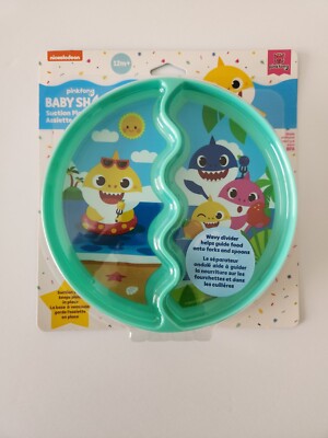 Pinkfong Baby Shark Kids Baby Tray Plate Dish Divider Plate BPA Free ...