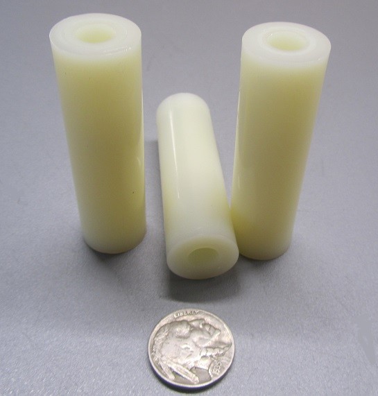 Nylon 66 Spacer, Natural, NO.5/16" Screw, 3/4" OD x .315" ID x 2 1/2 ...