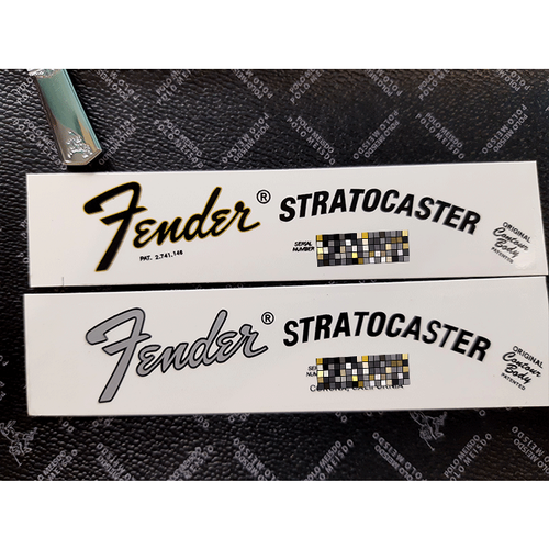 2Pcs FENDER STRATOCASTER Guitar Waterslide Transfer Headstock Decal ...