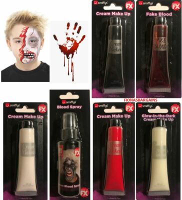 Fake Blood & Make Up Zombie Fancy Dress Horror Halloween Theatre Play ...