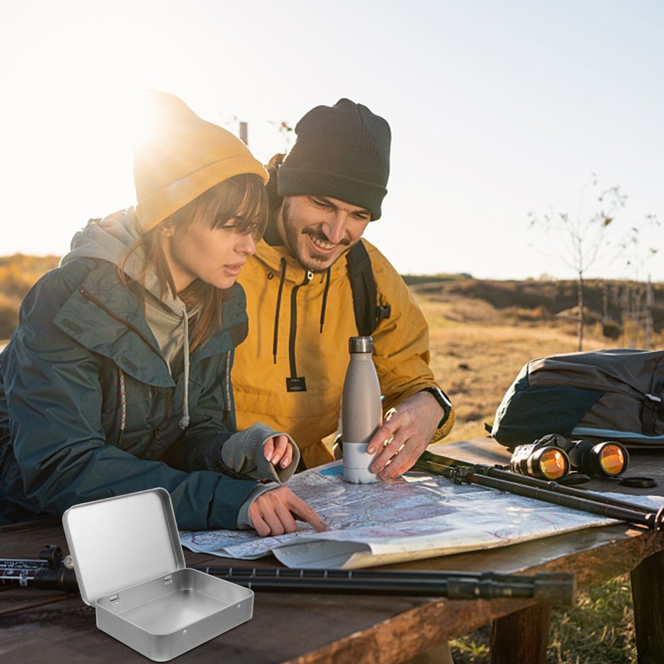 Tinplate Box Rectangular Tin Box Match Rope Tin Small Jewelry Box ...