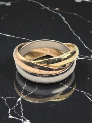 Cartier 18k Trinity Ring, Medium Model, Size52 | eBay