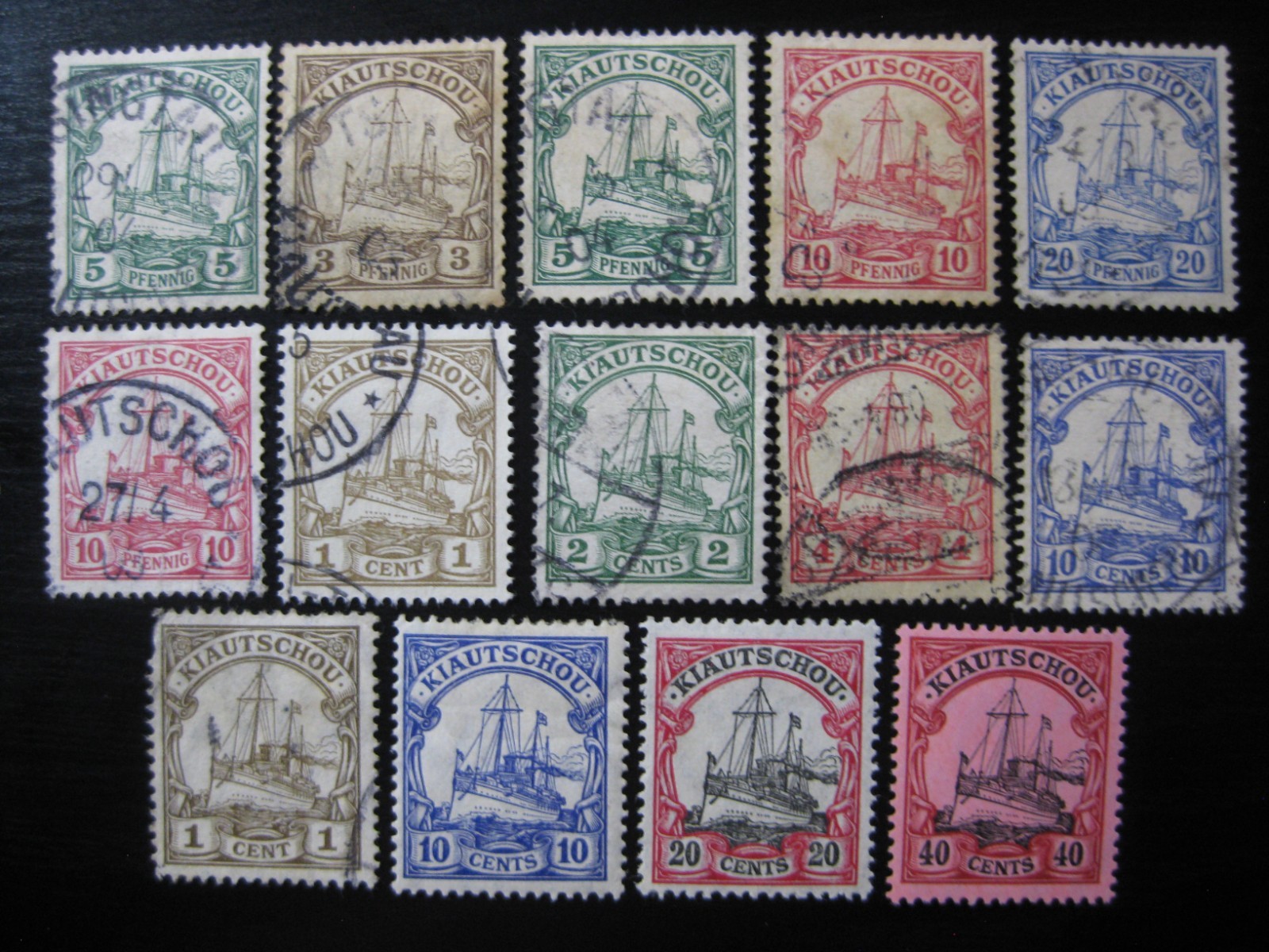 KIAUTSCHOU GERMAN COLONY valuable stamp collection w/ Kaiser Yachts! | eBay