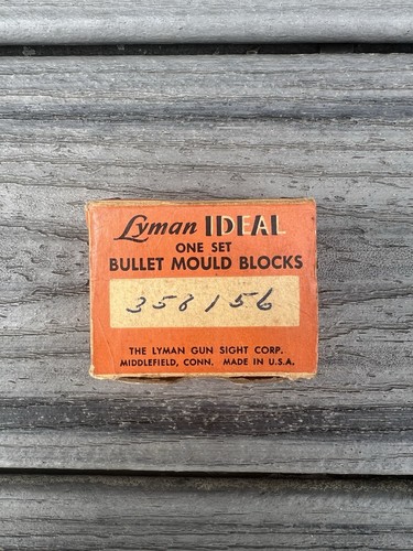 Lyman Ideal #358156 - 1 Cavity Bullet Mold 38 Cal 155gr - 38 SPL & 357 ...