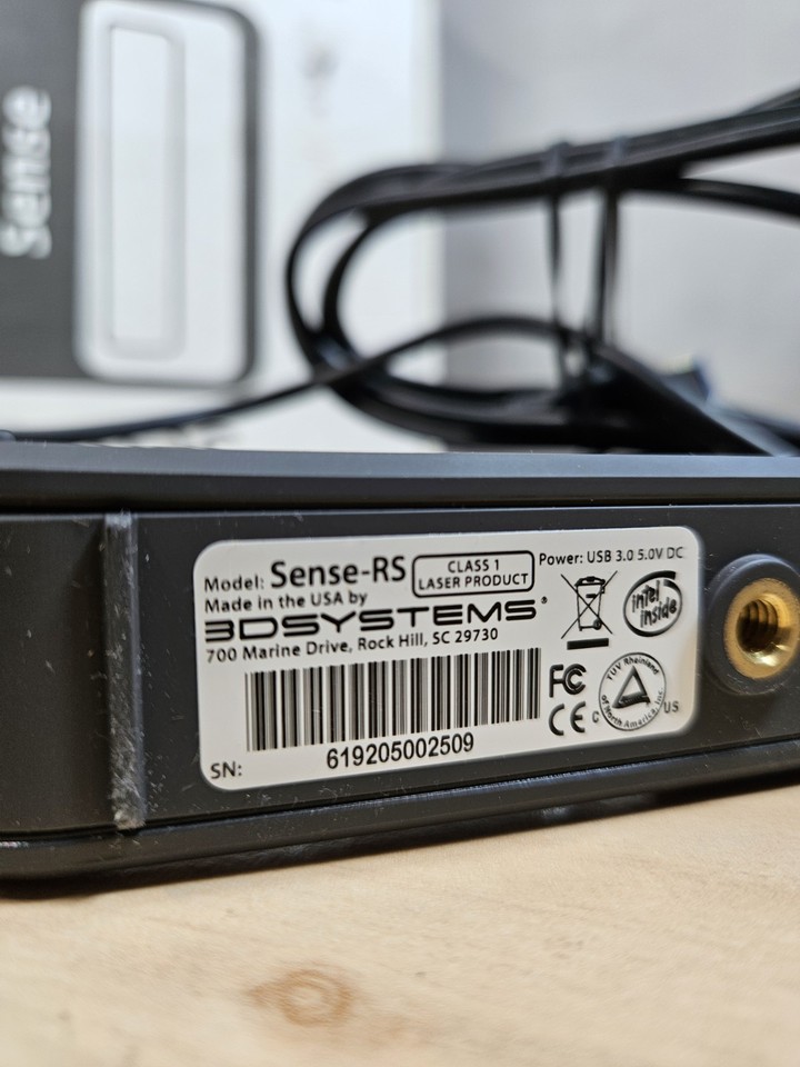 3D Systems Sense-RS Handheld 3D Scanner (2nd Gen) Intel Sense USB 3.0 ...