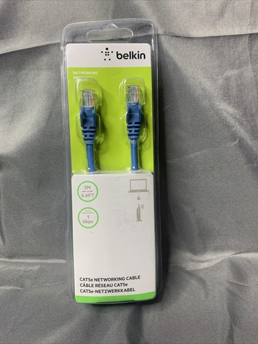 Belkin CAT5e Networking Cable 2M 6.6ft Blue Networking Cable 1 Gbps ...