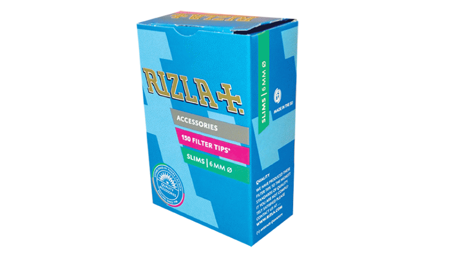 10 Packs of 150 Rizla Slim Filter Tips 6mm (1500 Tips) Free Tracked ...