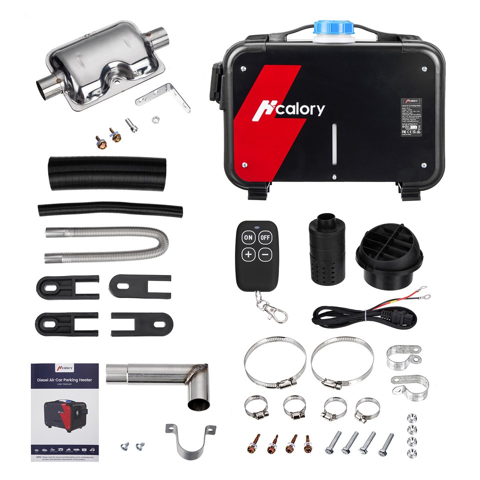 Hcalory 12V 8KW bluetooth Diesel Air Heater Thermostat For Truck Boat ...