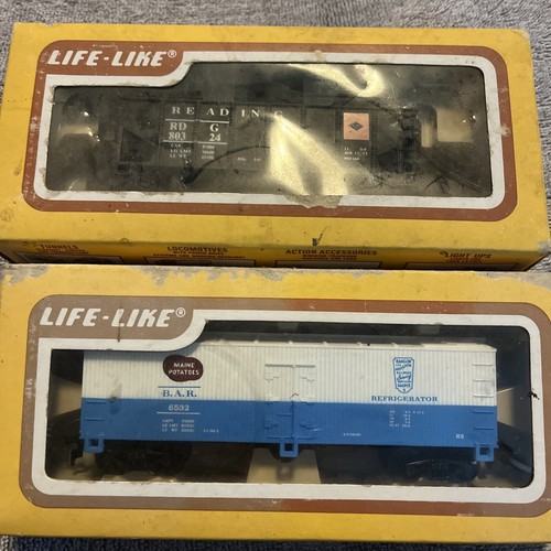 Life-Like 8510 HO Railroad Reading Coal Hopper 8515 reefer Car B&A ...