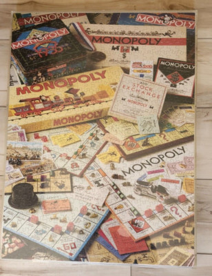 Vintage Monopoly Jigsaw Puzzle - 18.5" x 24.5" Complete with Plastic ...