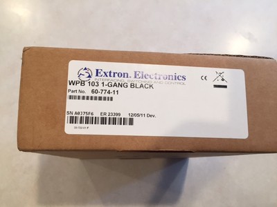 Extron 60-774-11 WPB 103 One-Gang WPB Wallplate | eBay