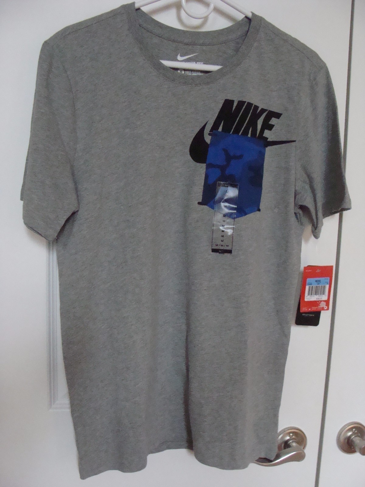 Men's Nike Pocket Tech Pack T-Shirt 715432 063 Grey Blue Black Size S ...