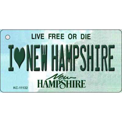 I Love New Hampshire State License Plate Tag Key Chain KC-11132 | eBay
