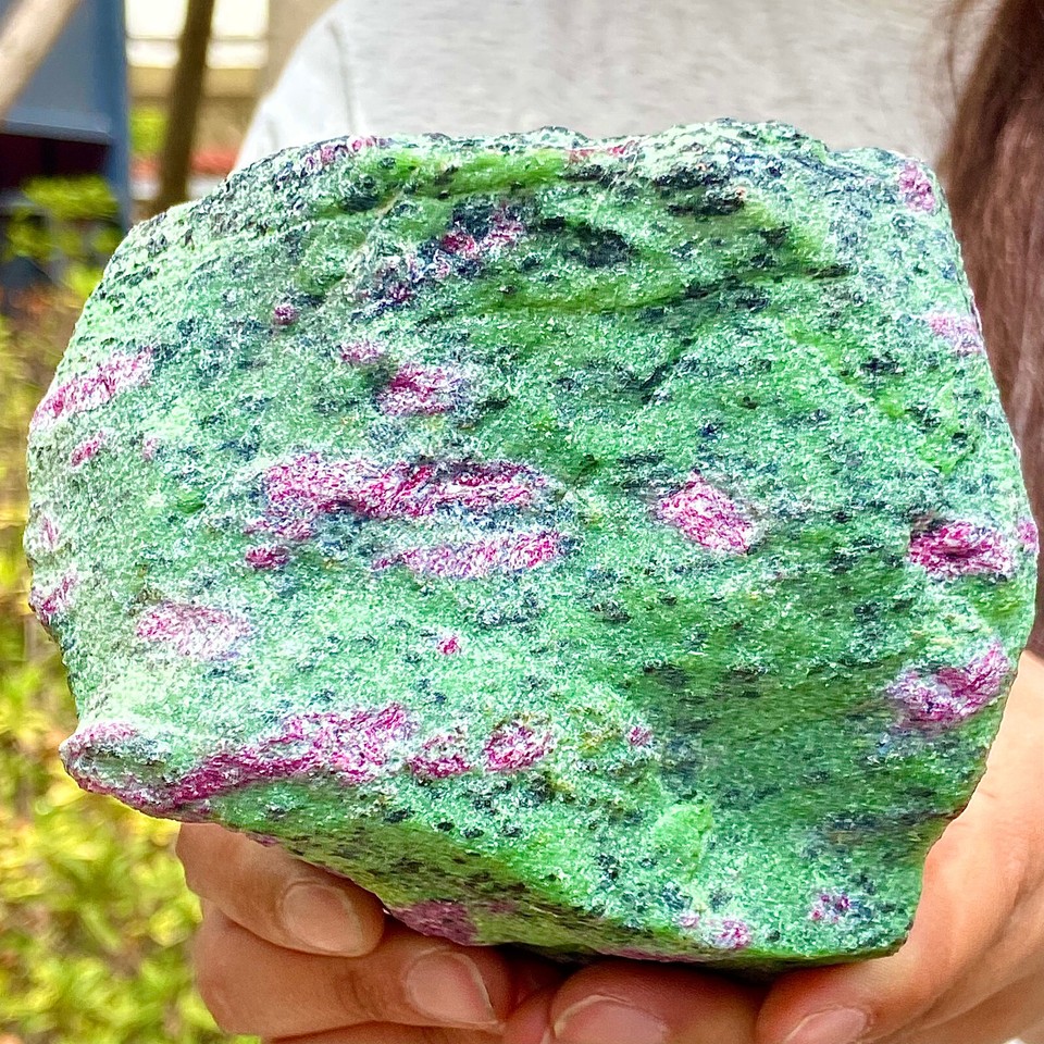 4.8LB Natural Ruby-Zoisite Block - Rare Red & Green Specimen | eBay