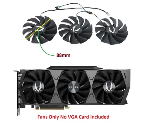 Cooler Fan For Video Card ZOTAC GeForce RTX 3080 3080Ti 3090 Trinity OC ...