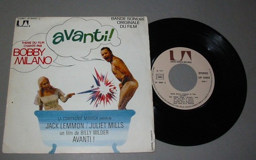 Bobby MILANO (SP 7" 45t) Avanti Bof Soundtrack Jack LEMMON Juliet MILLS ...