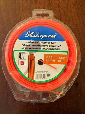 Shakespeare UNIVERSAL FIT All Purpose Geared Trimmer Line 125ft .095 ...