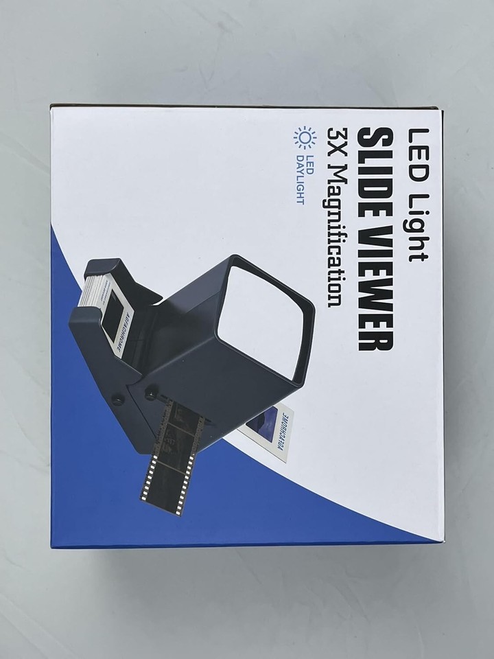 35mm Slide and Film Viewer, Negative Viewer, Desk Top LED Lighted ...