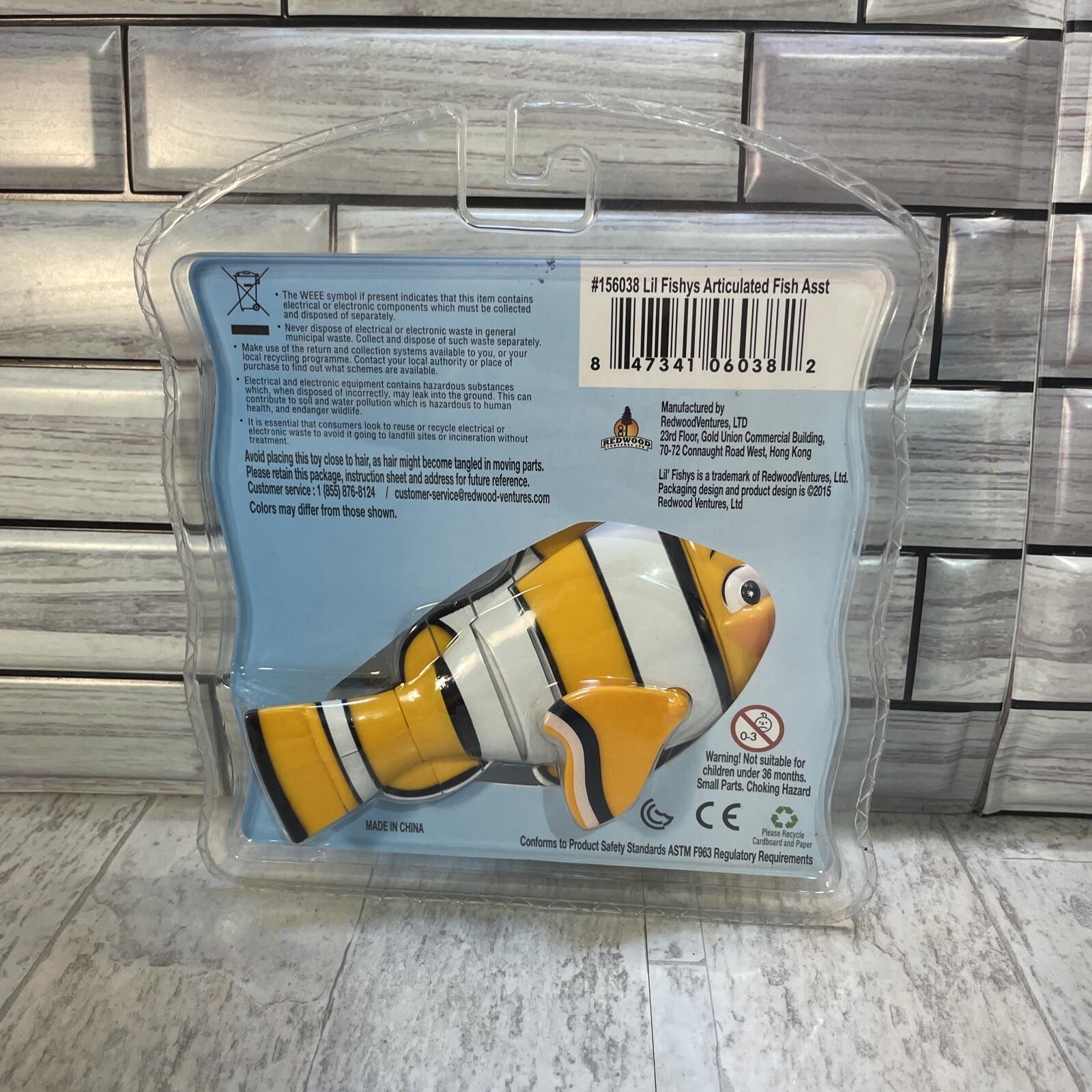 Lil' Fishys Motorized Water Pets Blue Tang Kids Age 3 Swimming Pool ...