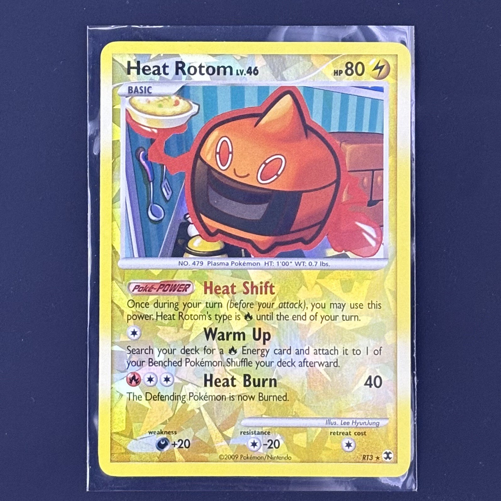 HEAT ROTOM RT3 RISING RIVALS ULTRA RARE REVERSE HOLO CRACKED ICE ...
