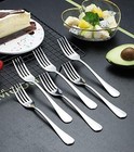 Dinner Fork 6 Pieces Stainless Steel 8.17 Inch Forks Silverware Table ...