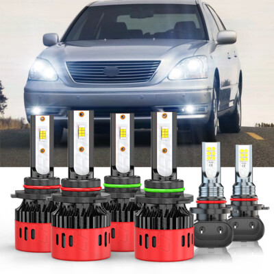 FOR Lexus LS430 2001-2006 - 6x 6000K LED Headlight Bulbs High Low Beam ...