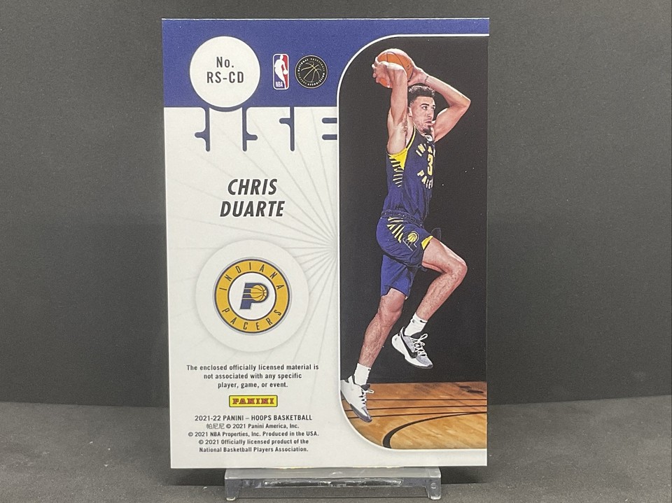 2021-22 Panini NBA Hoops Rookie Rise N Shine Chris Duarte #RS-CD Rookie ...