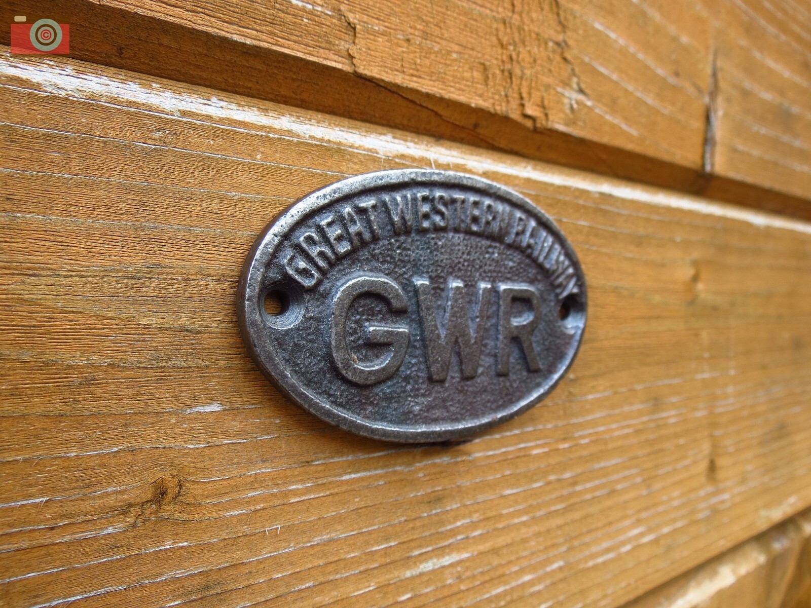 GWR Great Western Railway PLAQUE SIGN. Cast Iron. Oval. Vintage Style ...